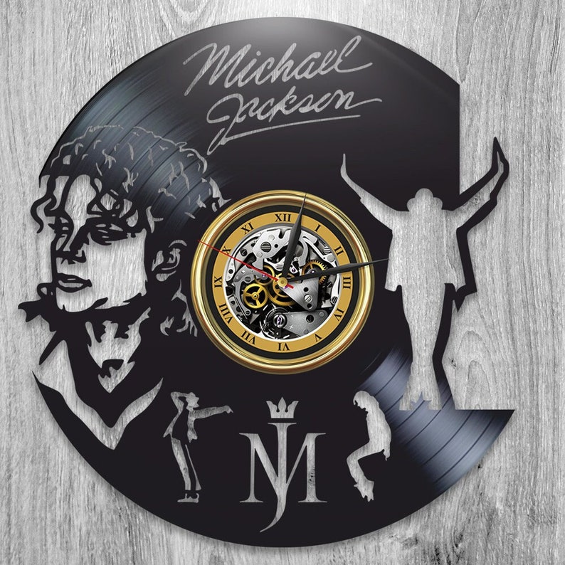 Music Legend Vinyl Record Large Wall Clock Michael Jackson Home Decor ...