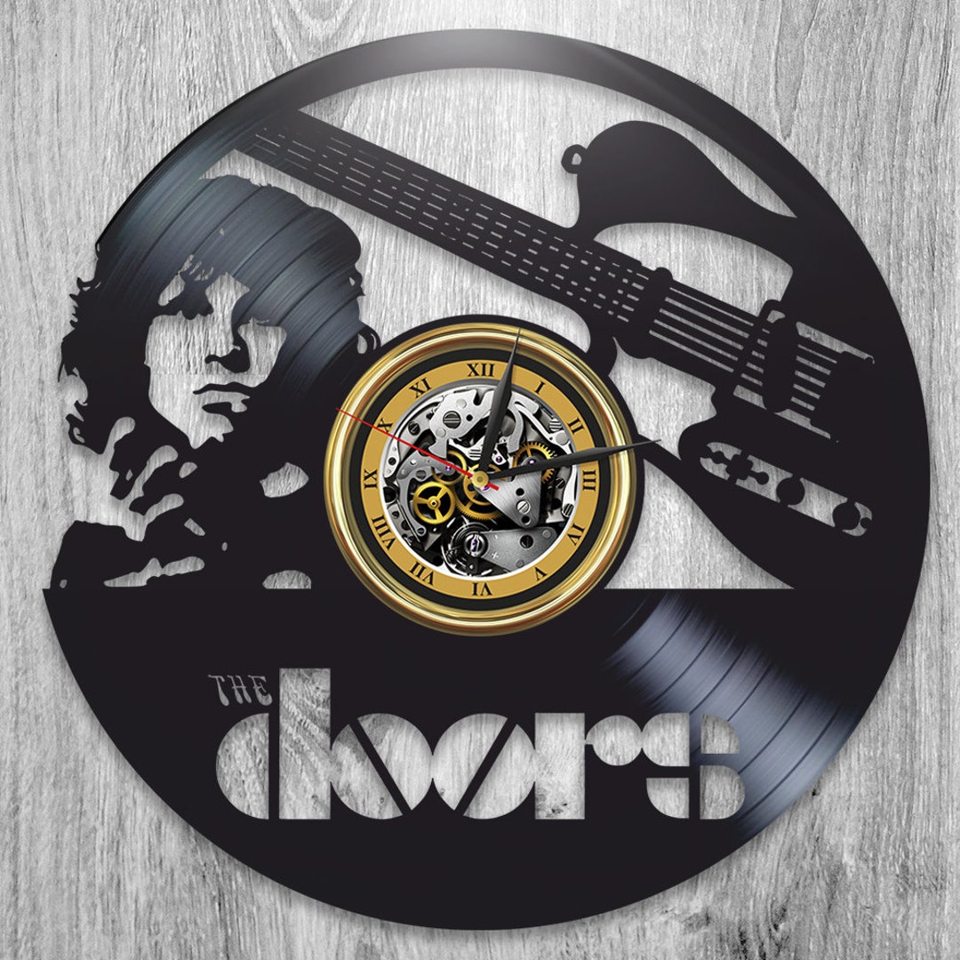 The Doors Vinyl Record Round Wall Clock Rock Music Wall Art Music ...