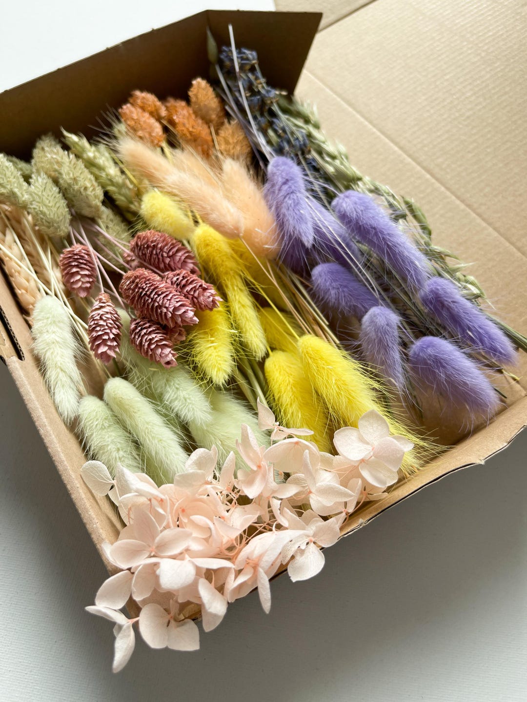 DIY Dried Flowers - DIY Set - Pastel, DIY Dried Flower Bouquet, Dried ...