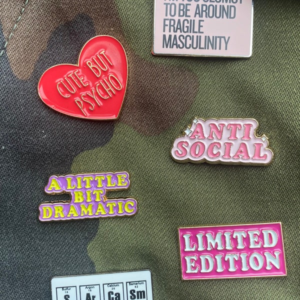 Feminist Brooch Etsy