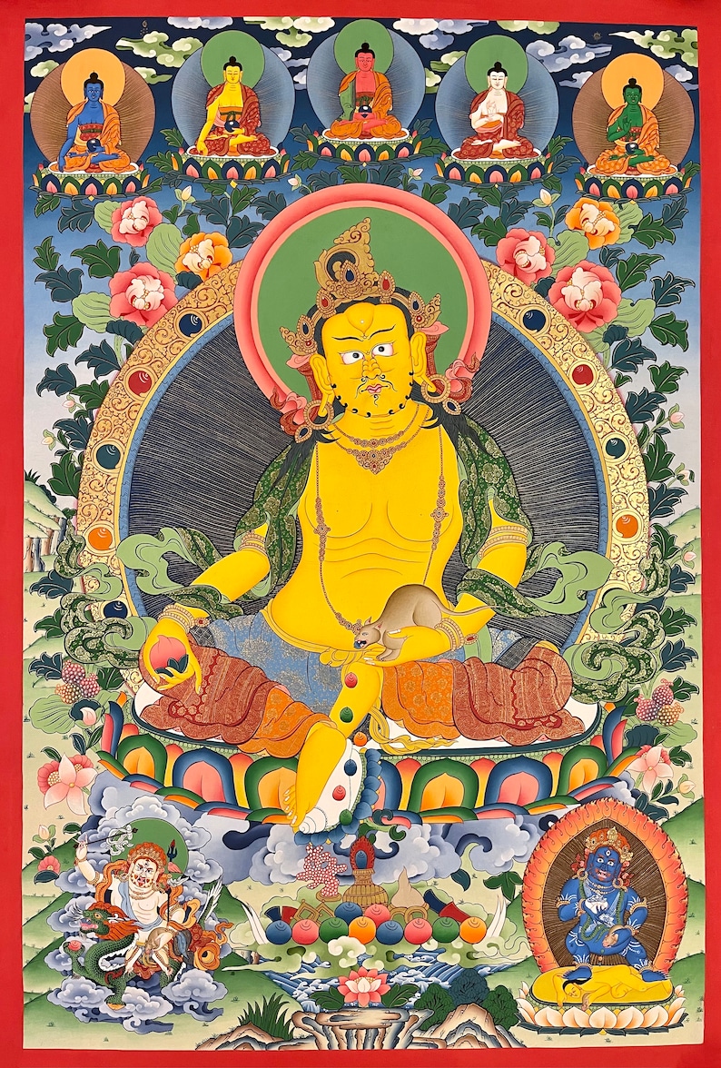 Jambhala With Other Deities - Bring Home the God of Wealth | Authentic ...