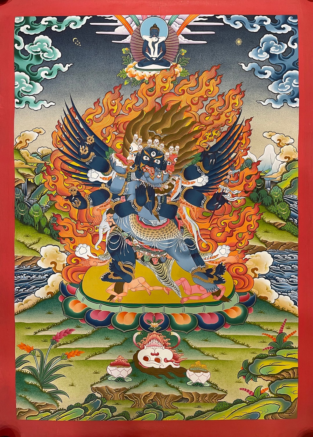 Vajrakilaya Thangka Master Quality Thangka Crafts of Tibet - Etsy