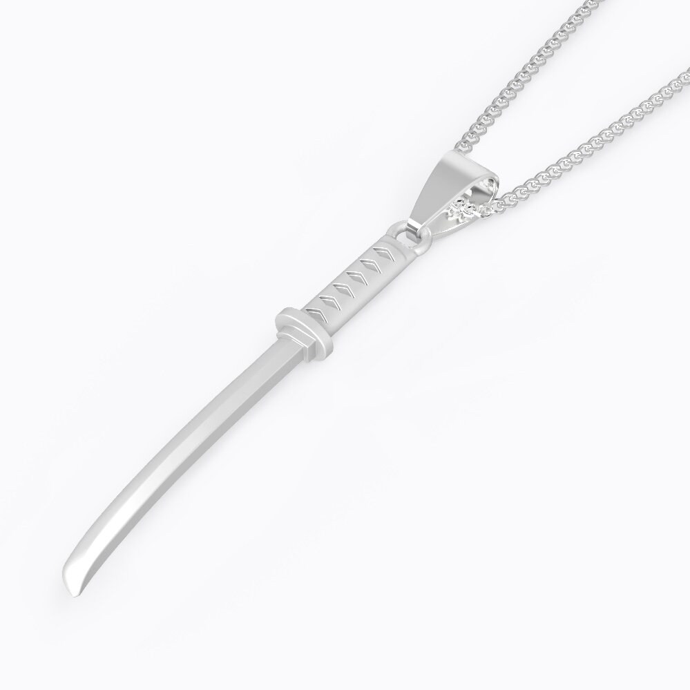 Katana Pendant Necklace, Japanese Sword Weapon, Samurai Ninja Inspired ...