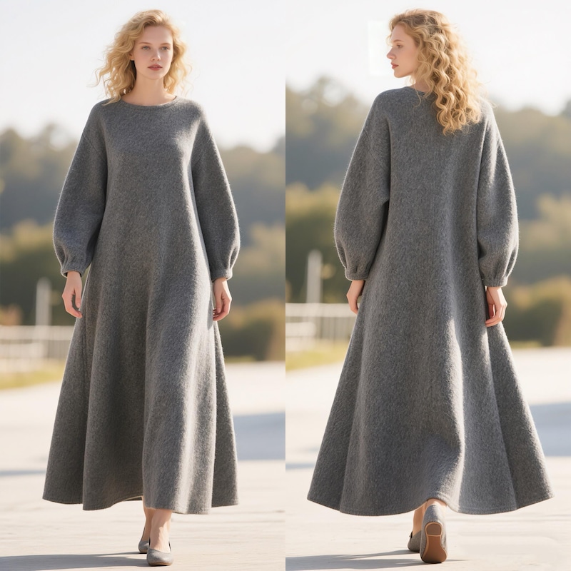 Winter Dress White Long - Etsy UK