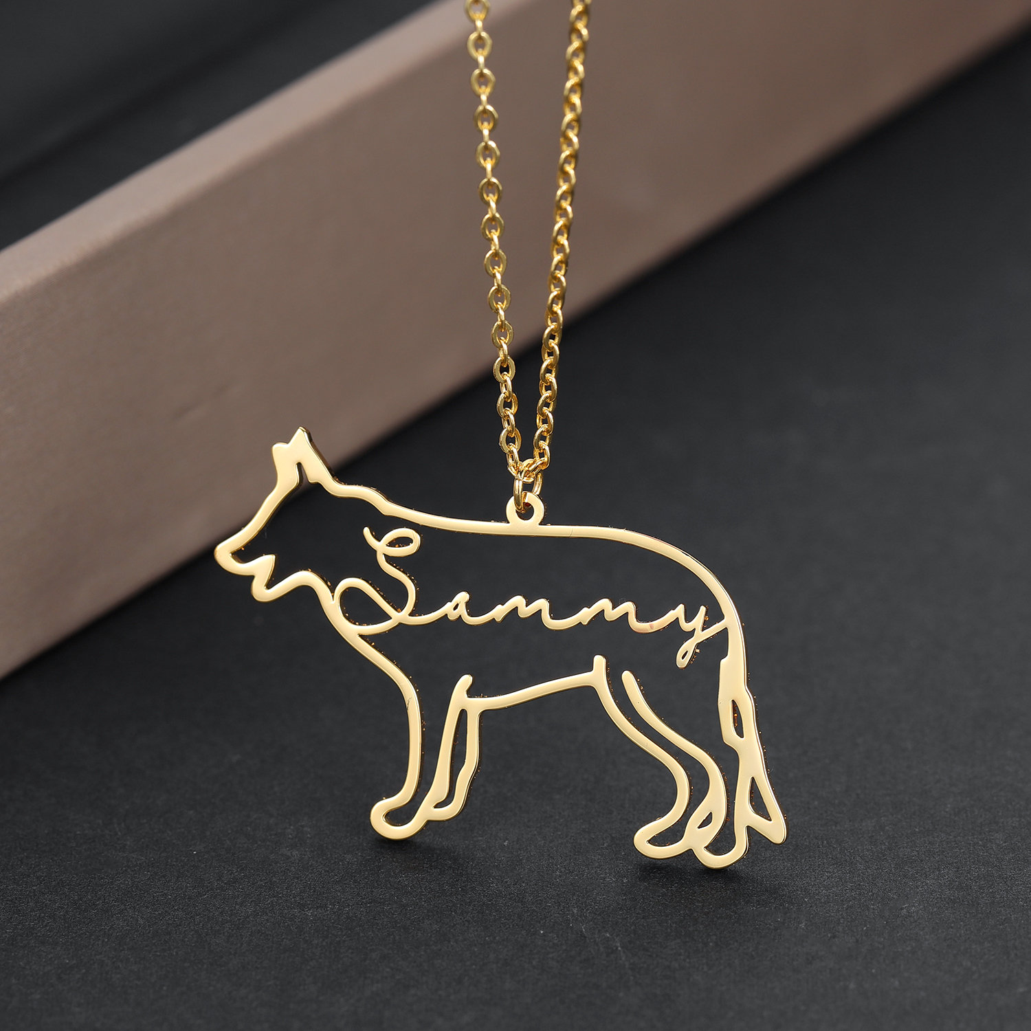 Custom Dog Necklace With Namepersonalized Jewelry for - Etsy