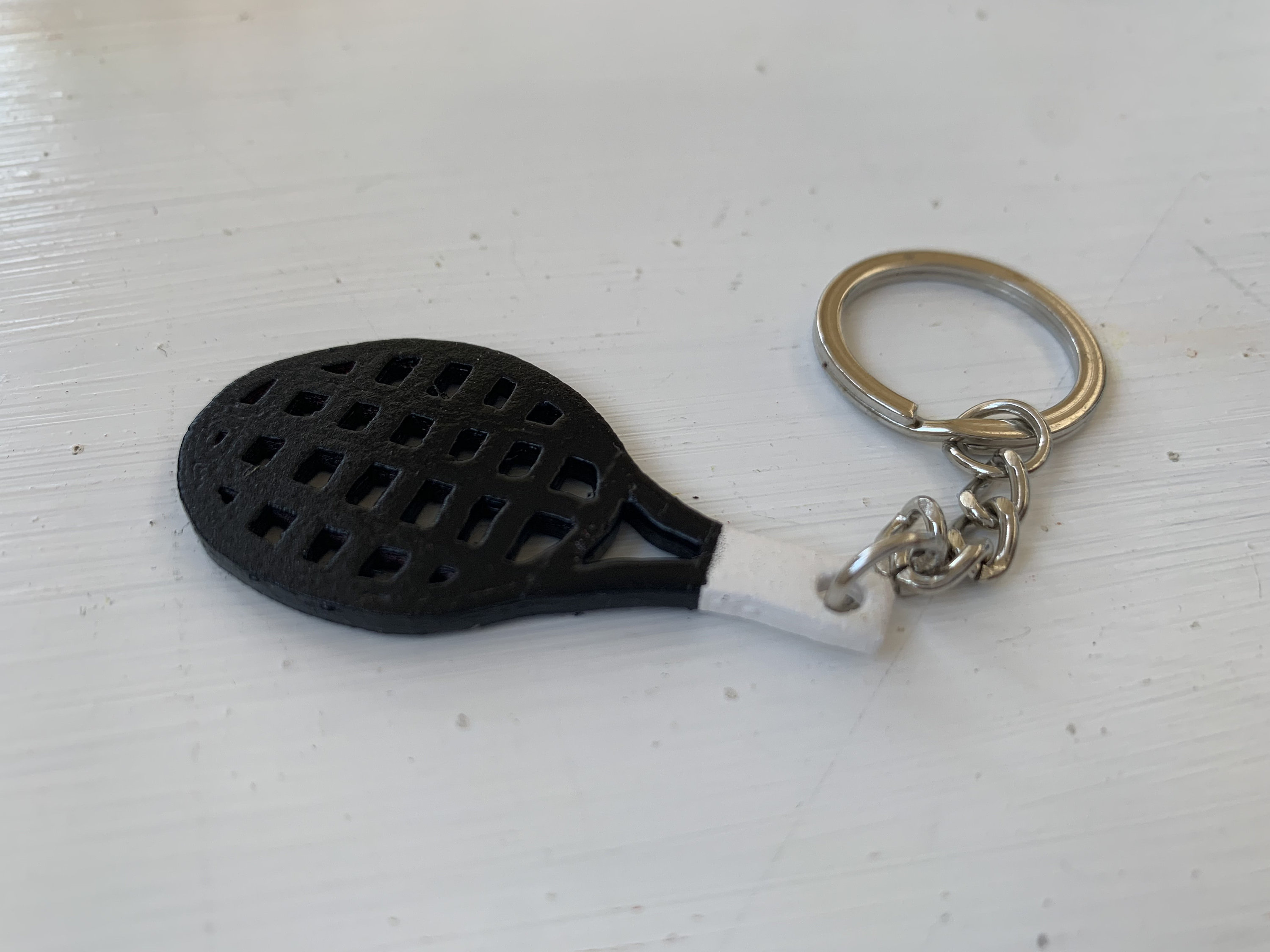 Tennis Racket Custom Keyring, 3d Print Stl File, 3d Printing, Keychain ...