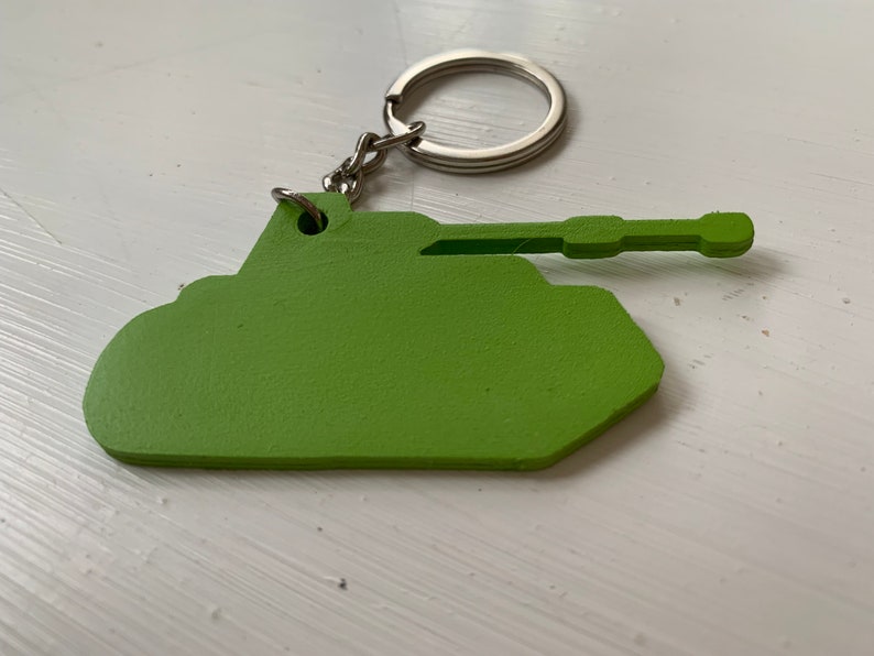 Tank Custom Keyring, 3d Print Stl File, 3d Printing, Keychain, Birthday ...