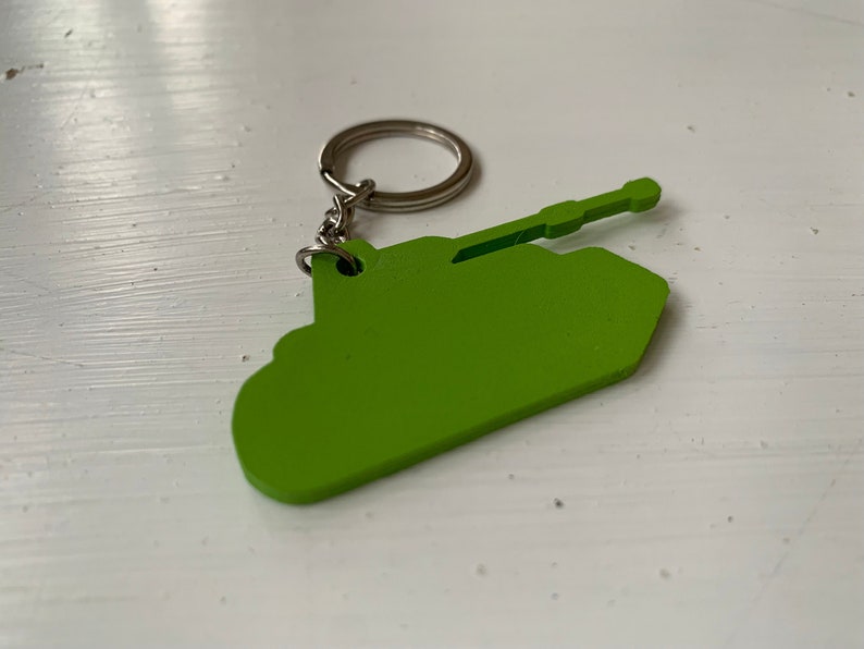 Tank Custom Keyring, 3d Print Stl File, 3d Printing, Keychain, Birthday ...