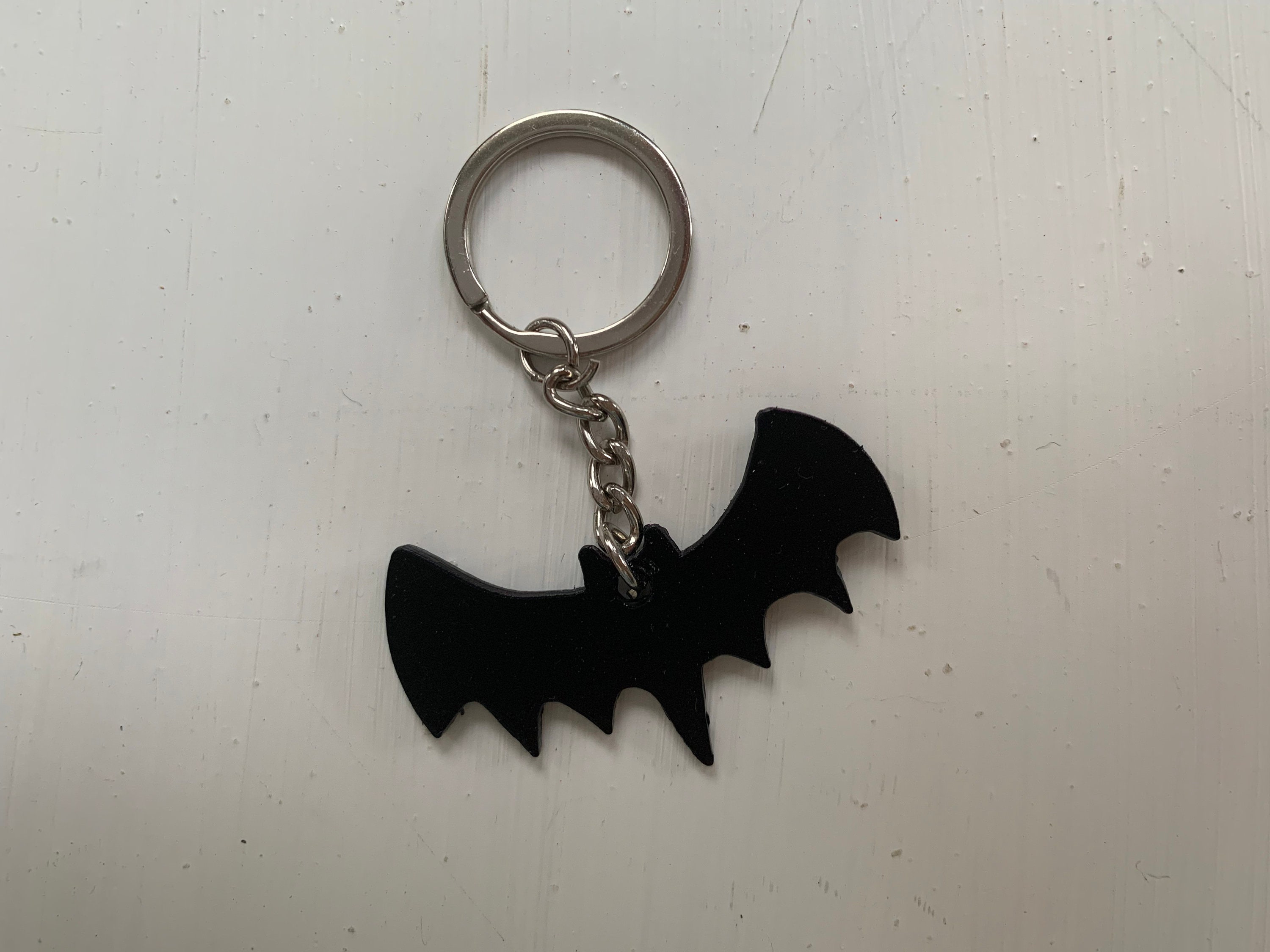 Bat Custom Keyring, 3d Print Stl File, 3d Printing, Keychain, Birthday ...