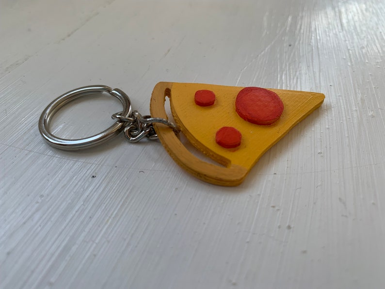 Pizza Slice Custom Keyring, 3d Print Stl File, 3d Printing, Keychain ...