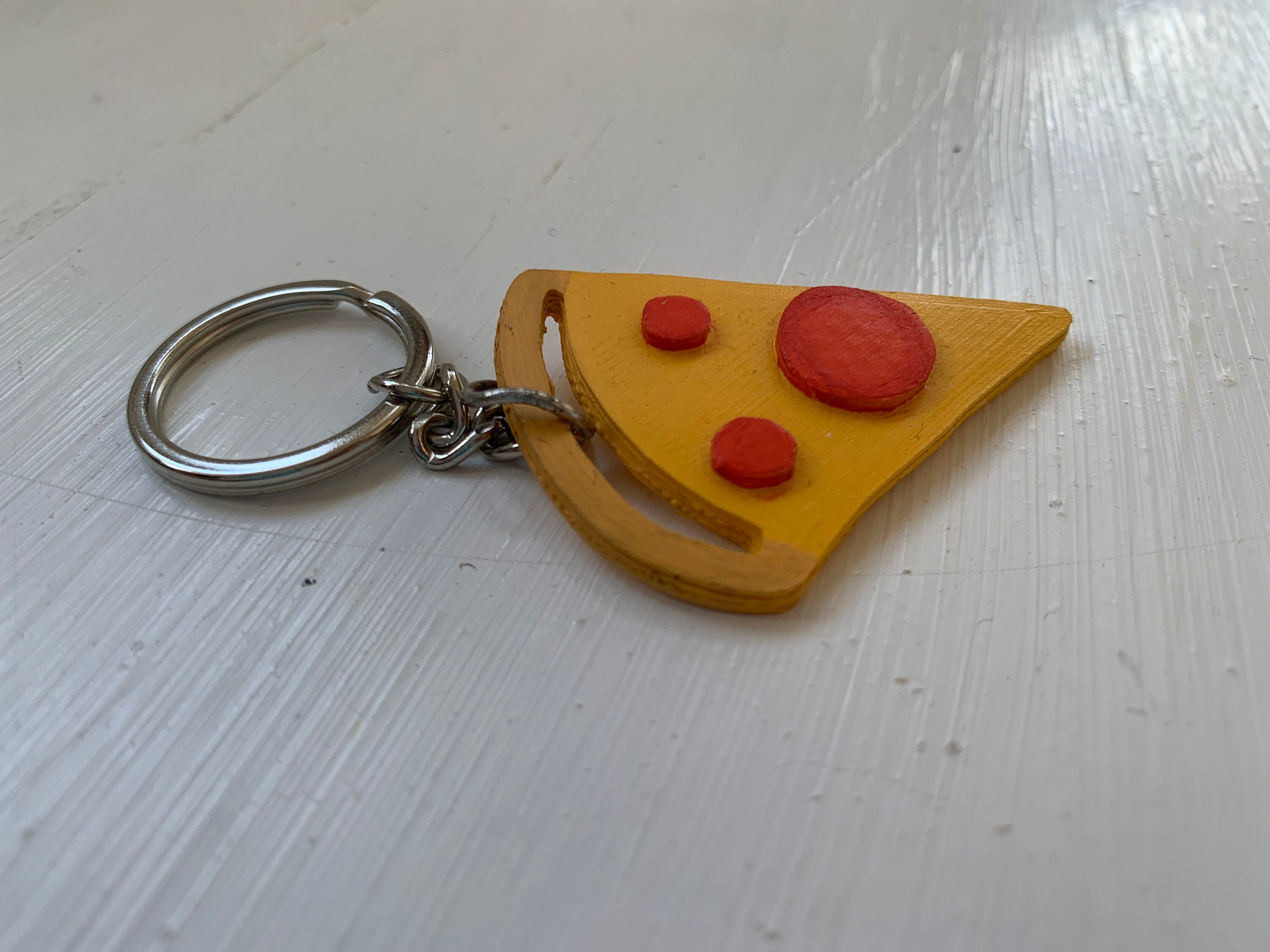 Pizza Slice Custom Keyring, 3d Print Stl File, 3d Printing, Keychain ...
