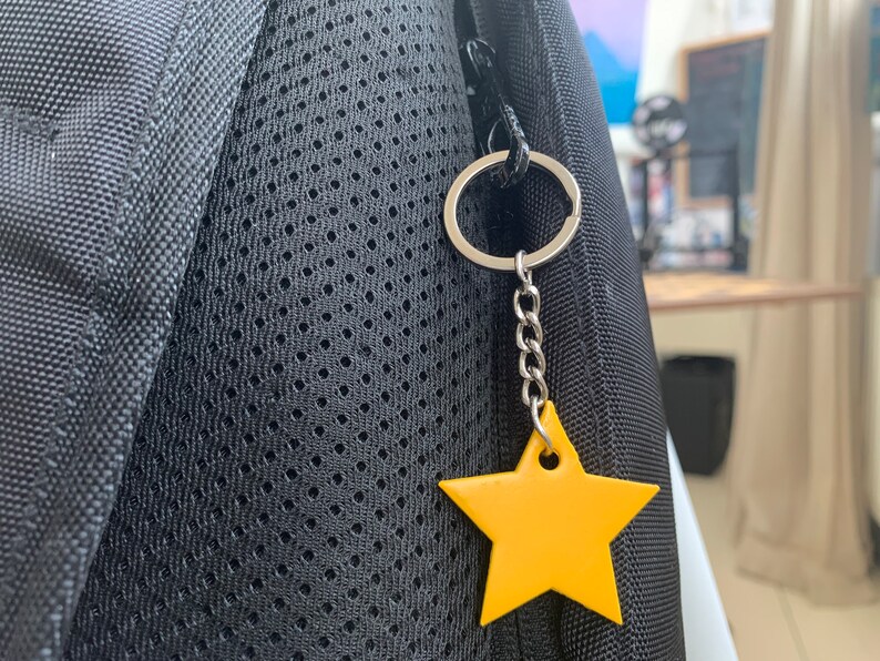 Star Custom Keyring, 3d Print Stl File, 3d Printing, Keychain, Birthday ...