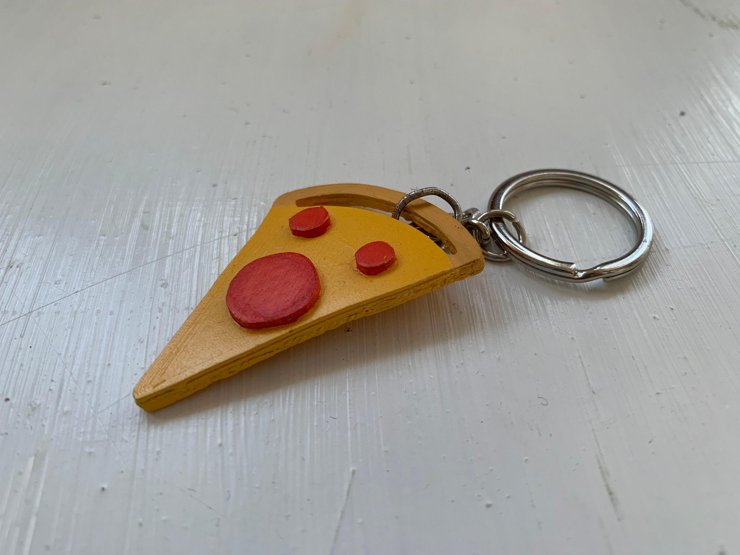 Pizza Slice Custom Keyring, 3d Print Stl File, 3d Printing, Keychain ...