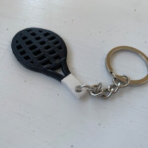 Tennis Racket Custom Keyring, 3d Print Stl File, 3d Printing, Keychain ...