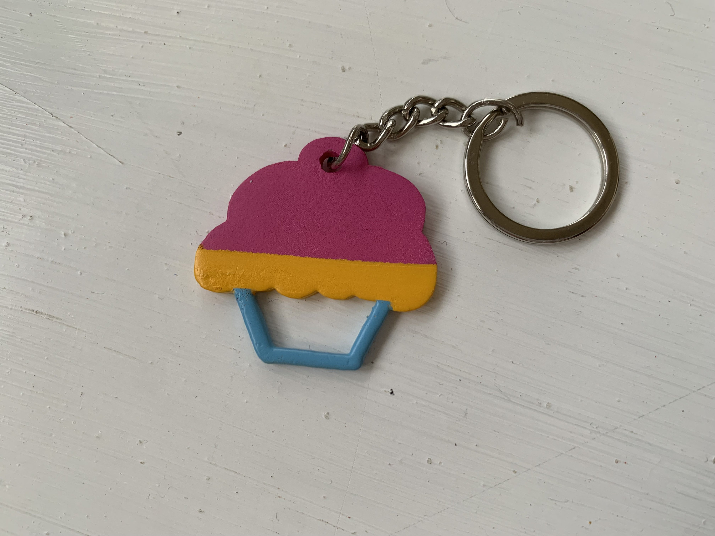 Cupcake Custom Keyring, 3d Print Stl File, 3d Printing, Keychain ...