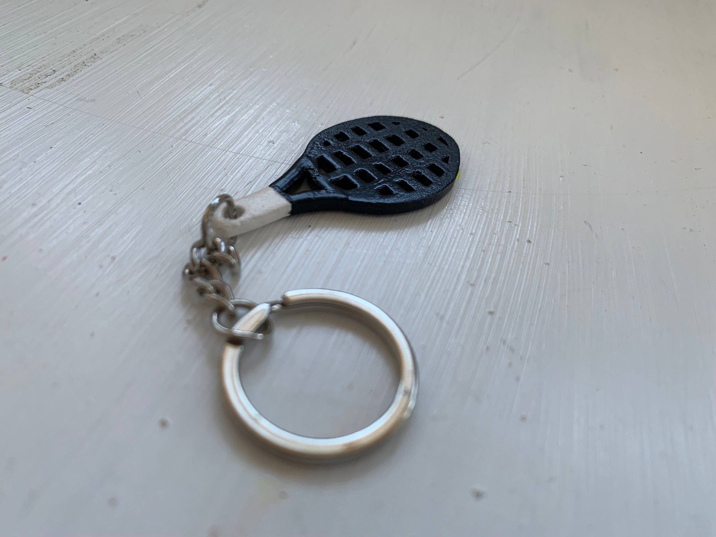 Tennis Racket Custom Keyring, 3d Print Stl File, 3d Printing, Keychain ...
