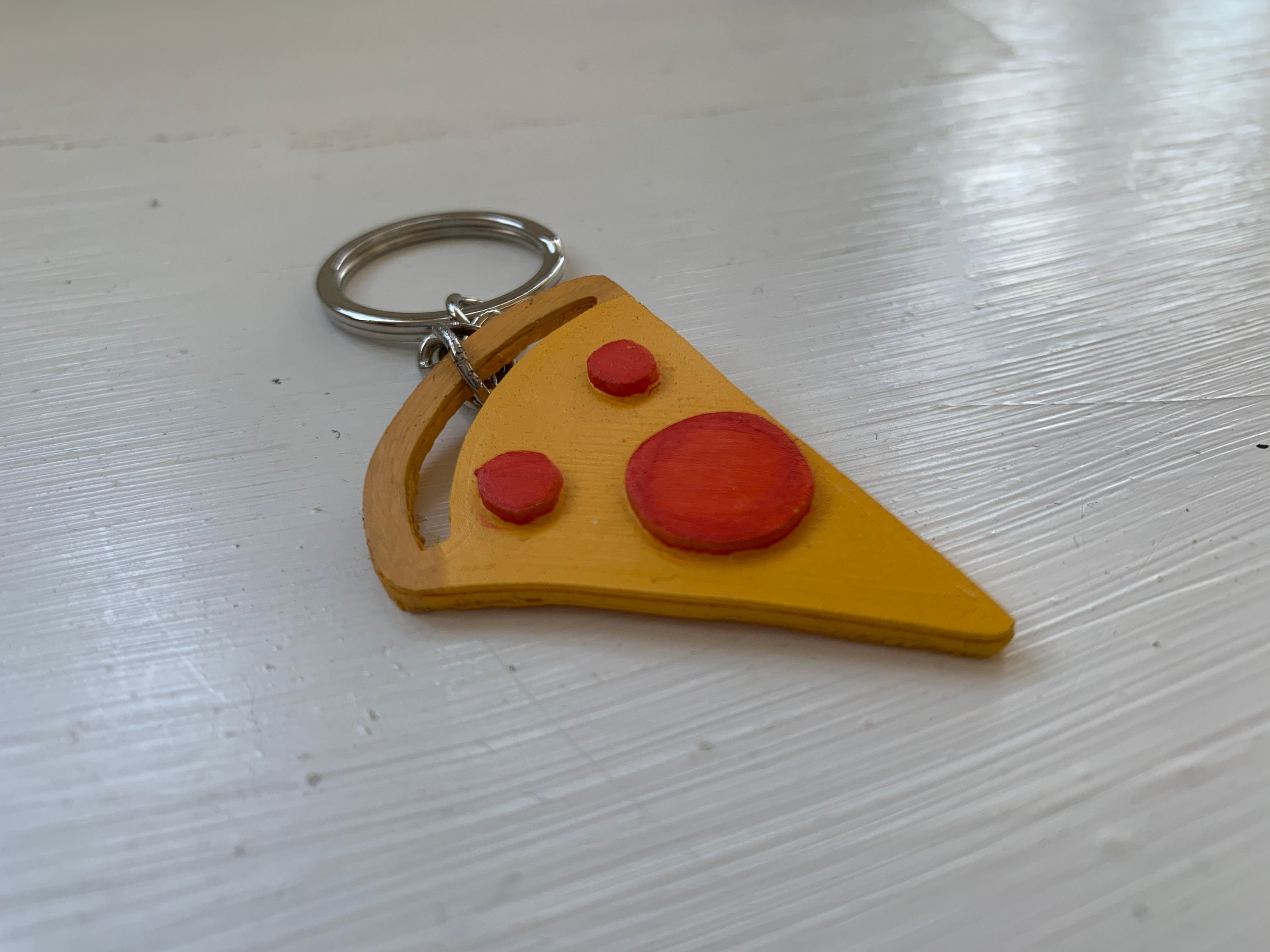 Pizza Slice Custom Keyring, 3d Print Stl File, 3d Printing, Keychain ...