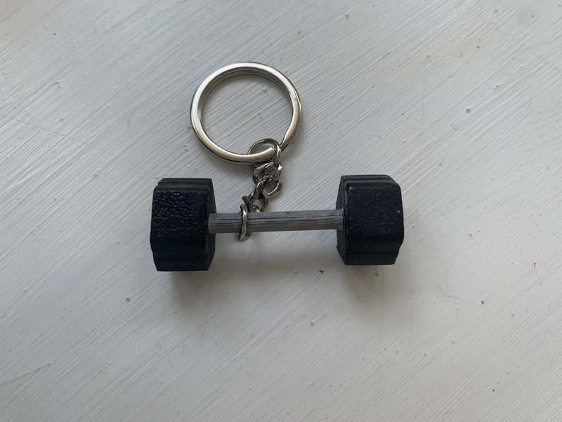 3D Dumbbell Custom Keyring, 3d Print Stl File, 3d Printing, Keychain ...