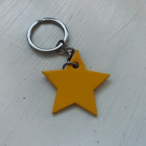 Star Custom Keyring, 3d Print Stl File, 3d Printing, Keychain, Birthday ...