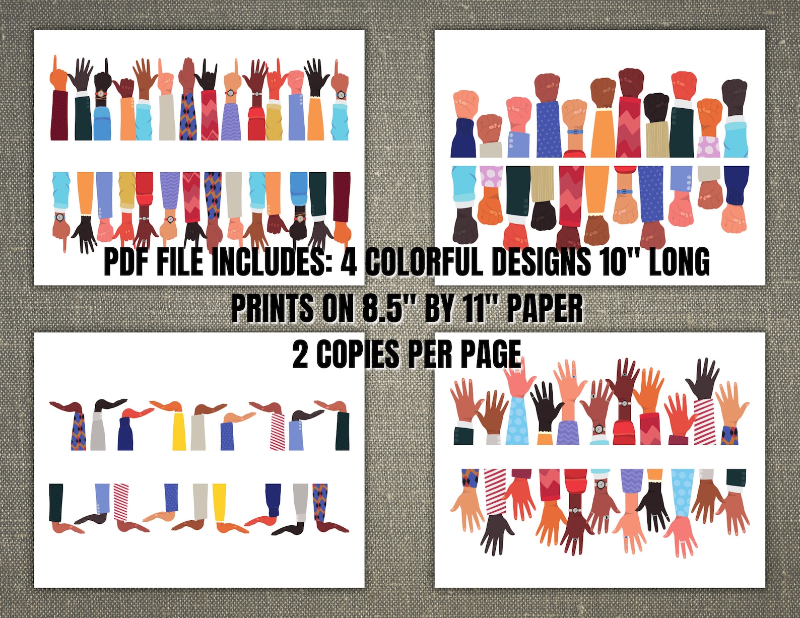 Printable Inclusive Art Bulletin Board Borders, Diversity Classroom ...