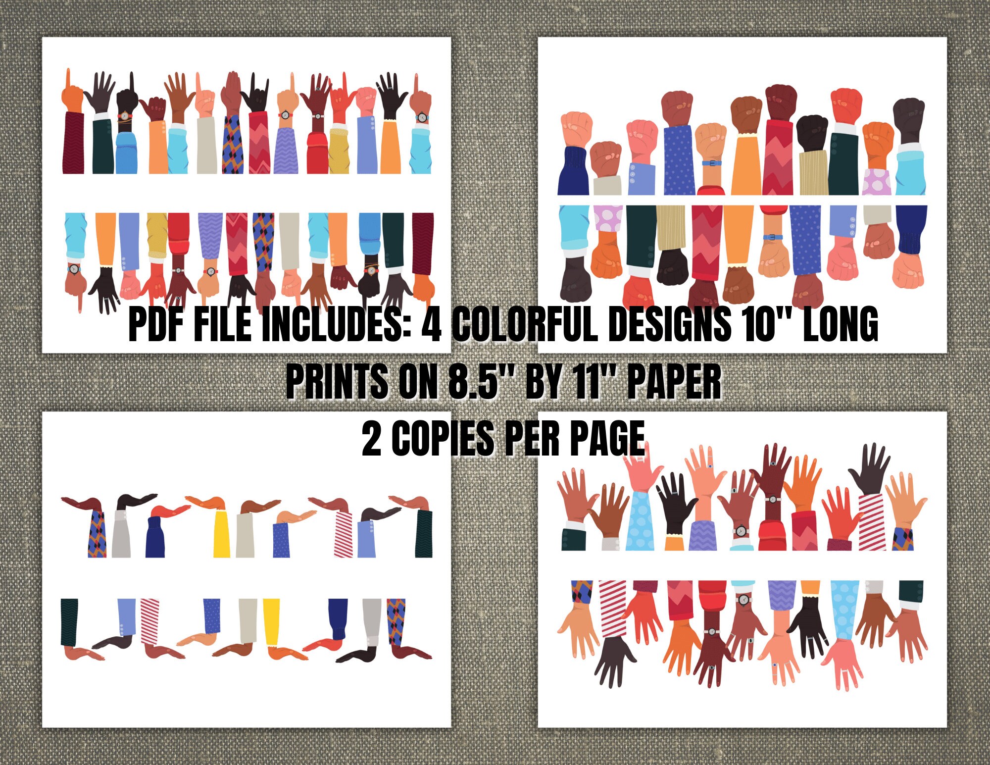 Printable Inclusive Art Bulletin Board Borders, Diversity Classroom ...