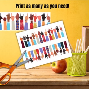 Printable Inclusive Art Bulletin Board Borders, Diversity Classroom ...
