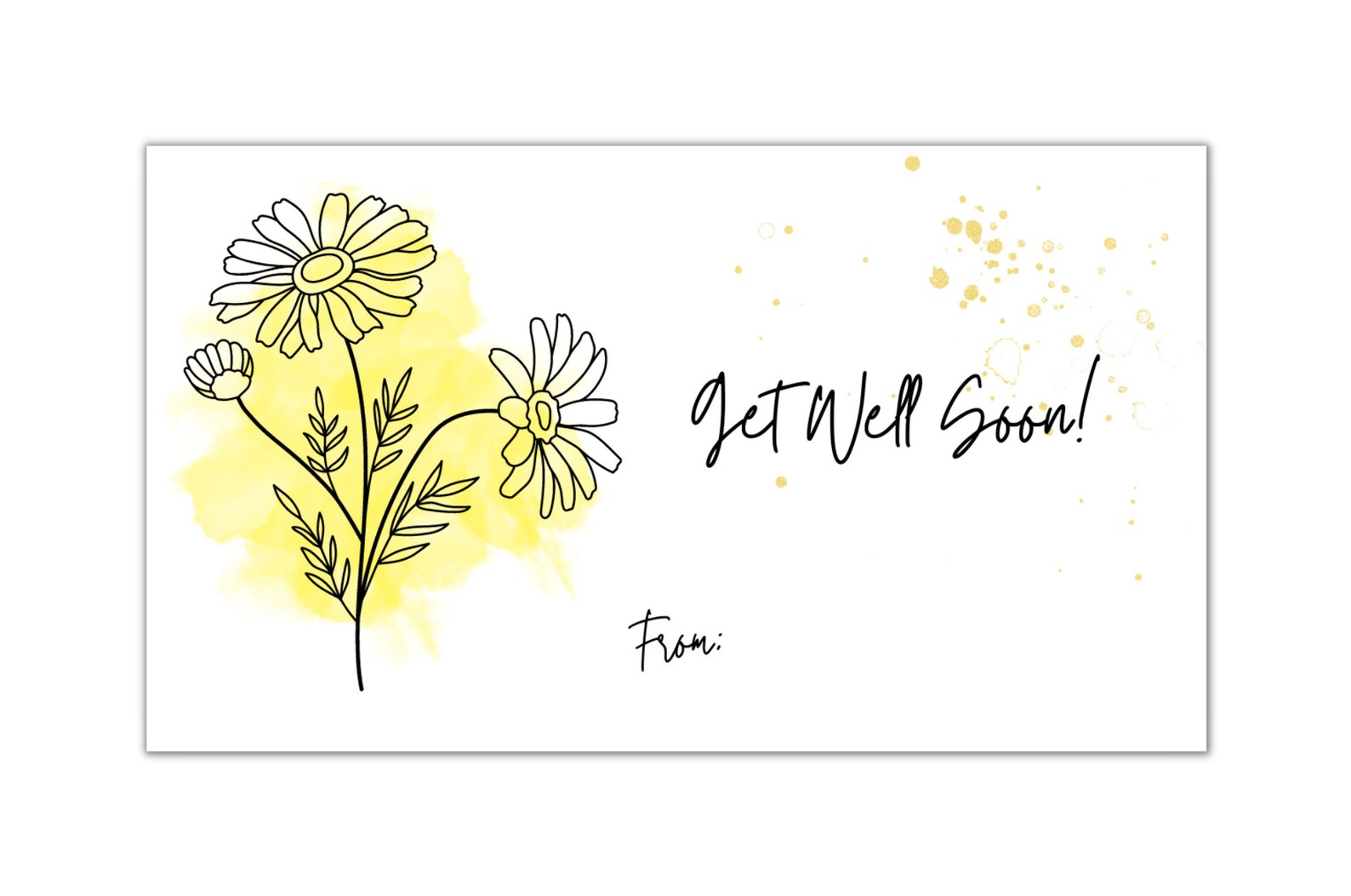 Get Well Soon Self Care Printable Gift Tags Set, Minimalist Lineart ...