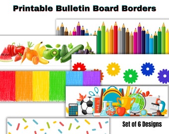 Printable Inclusive Art Bulletin Board Borders, Diversity Classroom ...