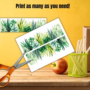 Printable Art Bulletin Board Borders, Succulents Cacti Classroom Decor ...