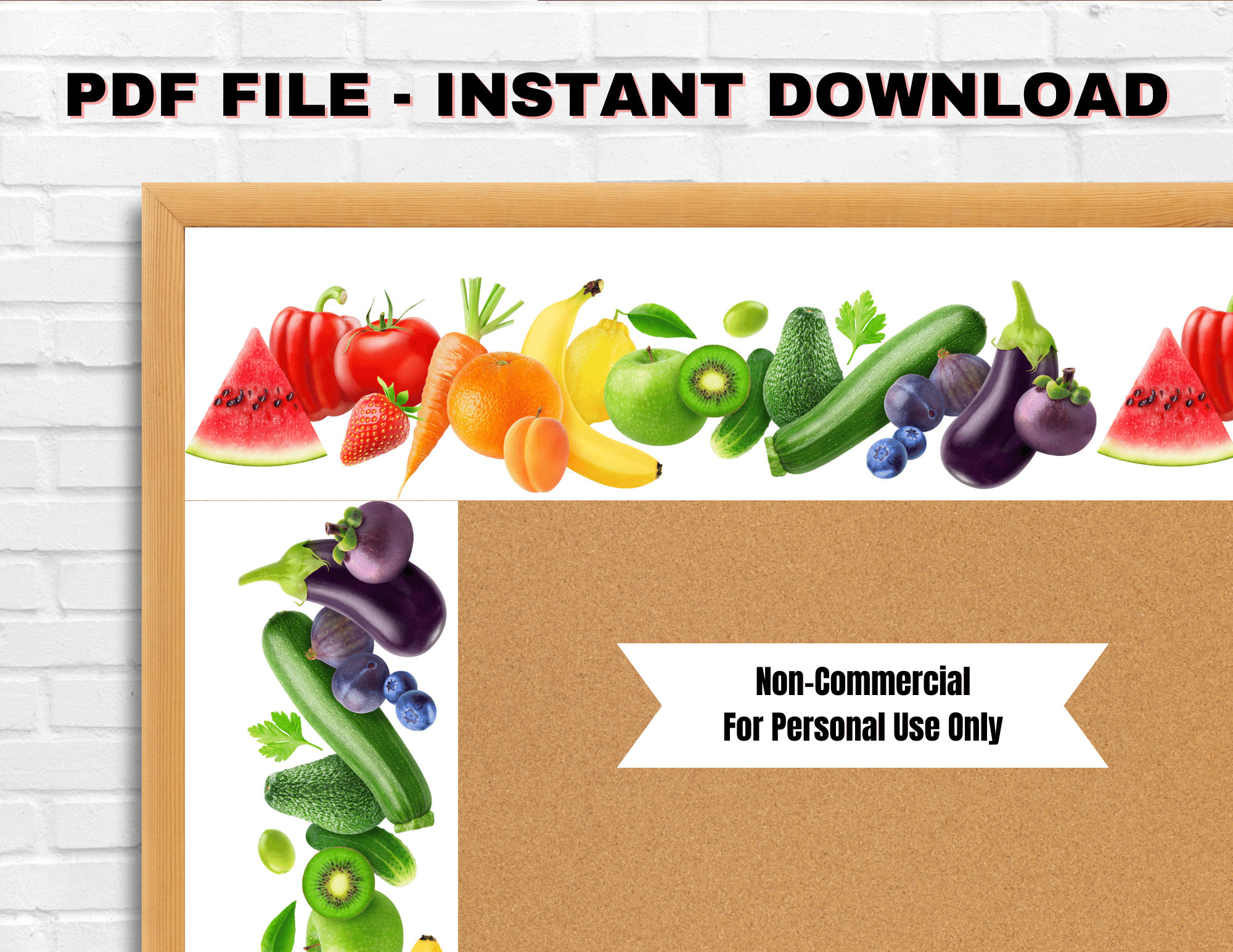 Printable Art Bulletin Board Borders, Colorful Rainbow Classroom Decor ...