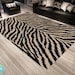 Black and Brown Leopard Rug, Leopard Pattern, Zebra Rug, Zebra Pattern ...