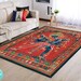 Vintage Retro Groovy Area Rug | Abstract Wavy Trippy Psychedelic Swirl ...