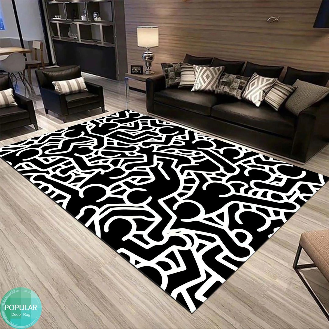 Graffiti Rug, Themed Mat, Abstract Graffiti, Rugs for Living Room ...