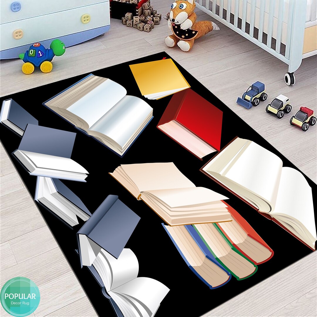 Books Rug, Library Carpet, Bookcase Mat, Athenaeum Mat, Bookshelf ...