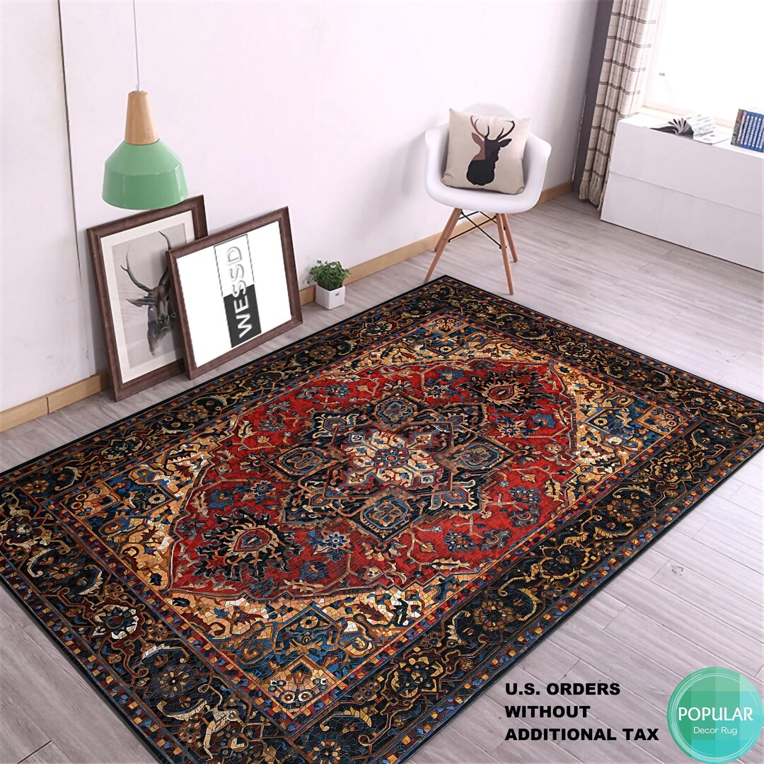 Antique Unique Mat, Classic Rug, Used Mat, Former Carpet, Old Turkish ...