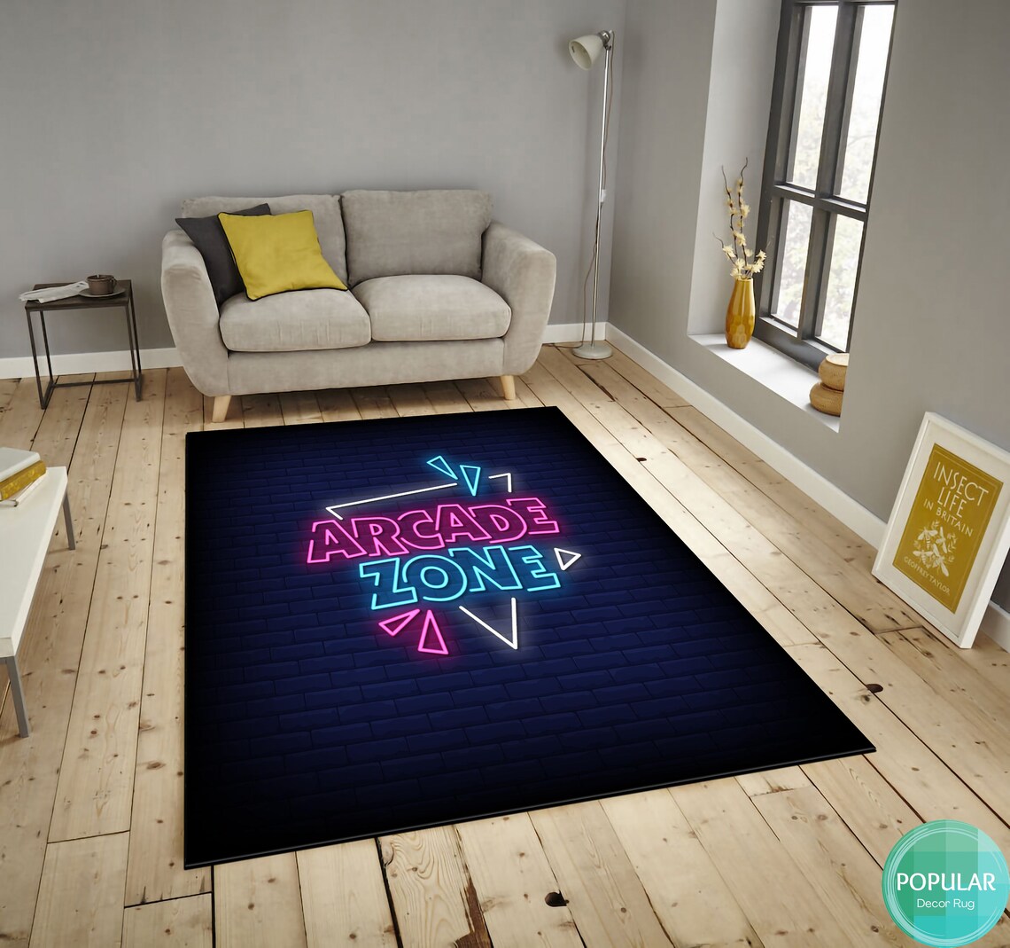 Cosmic Angels 80S Arcade Carpet Nintendo Room Decor Arcade - Etsy