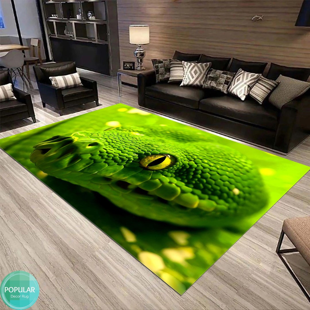 Terrible Snake Carpet, Viper Rug, Serpent Runner, Snake Decor Mat ...