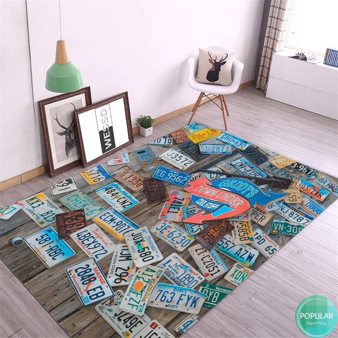 City Sign, American Flag Area Rug, American Banner Mat, American Flag ...