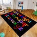 Children's Nursery ABC Rug, Alphabet Carpet, Childrens Bedroom Mat ...