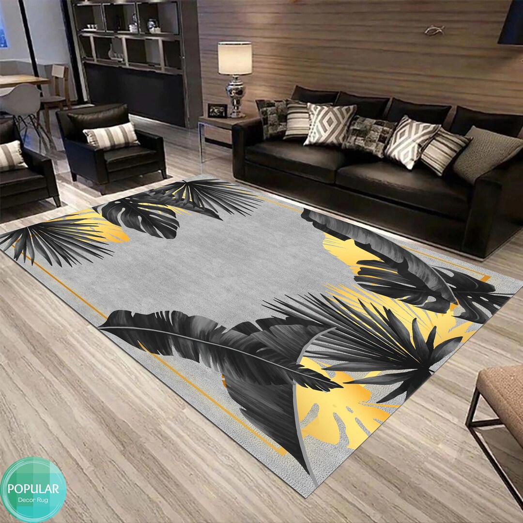 Flower Garden Rug, Plant Rug, Flower Bedroom Rug, Daisy Rug, Livingroom ...