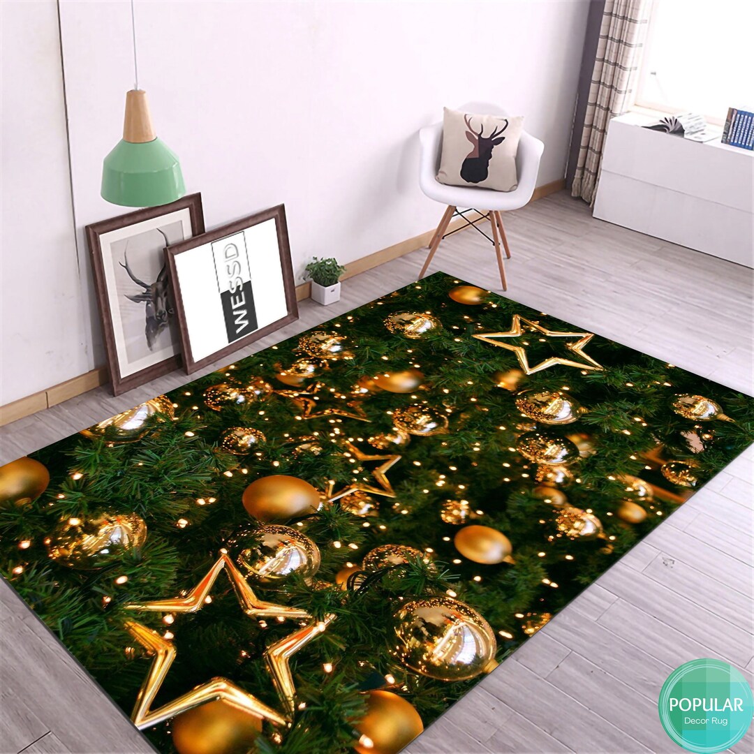 Noel, 2024, Merry Christmas Rug, Christmas Santa Claus and Snowmain Rug ...
