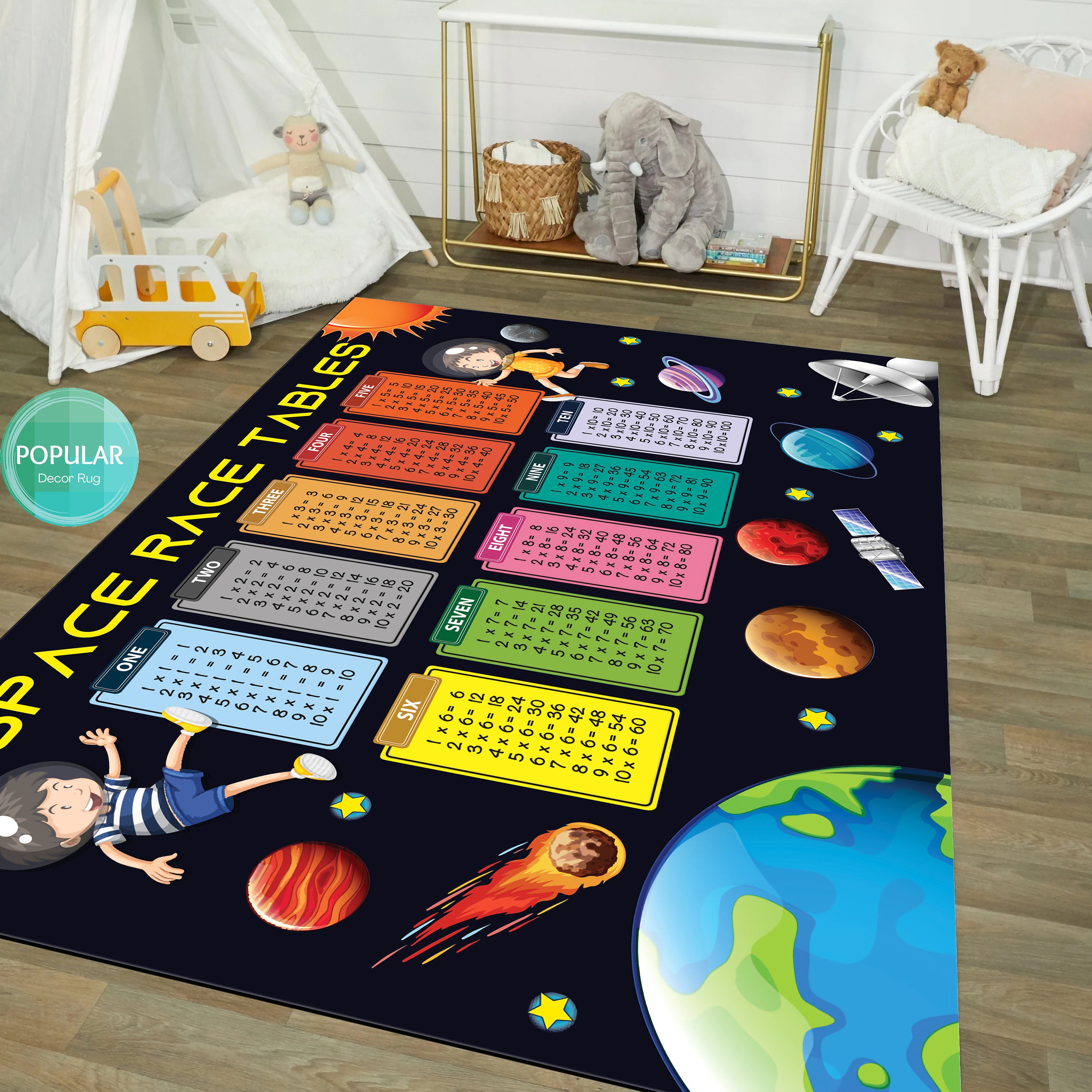 Solar System Rug 5x7