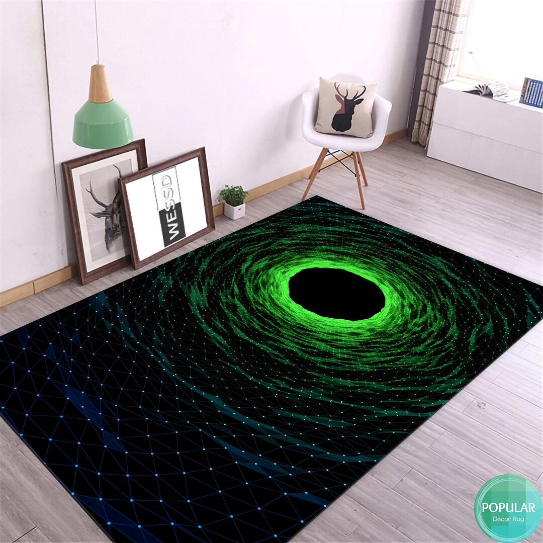 Optical Illusion Rug, Runner Rug, Hallway Rug, Vortex Rug, Long Rug,3d ...