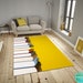 Yellow Book Rug, Library Carpet, Bookcase Mat, Athenaeum Mat, Bookshelf ...
