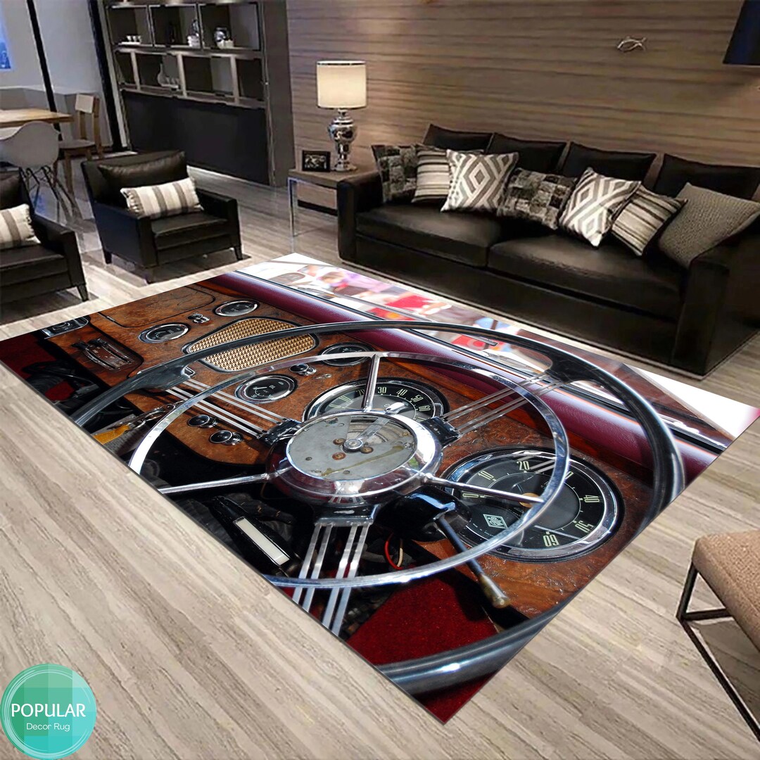 Antique Rug, Route Car Rug, Route Car Rectangle Rug, Livingroom Area ...