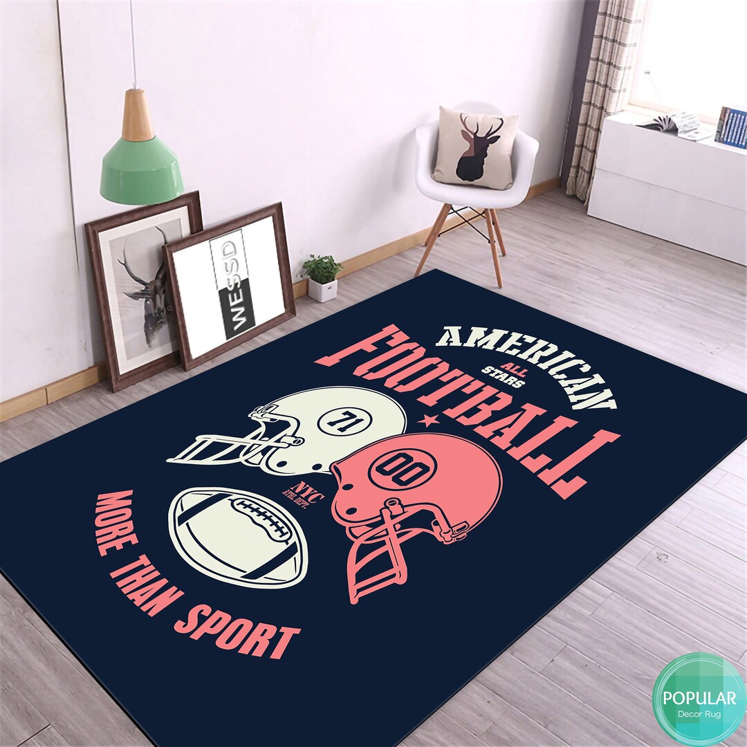 Football Rug, Ball Mat, Sport Lover, Soccer Gift, Play Carpet, Play ...