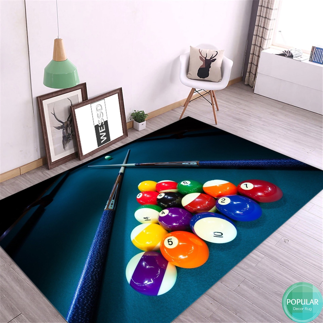Billiards Rug, Decorative Floor Mat, Ground Mat, Floor Carpet ...
