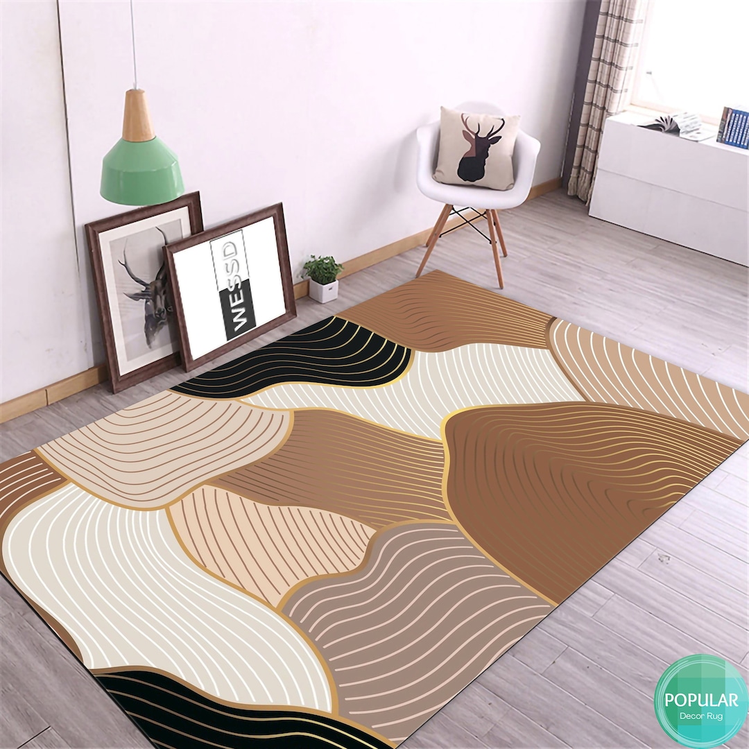Modern, Abstract, Art, Prints, Style Abstract Rug, Door Mat, Wall Rug ...