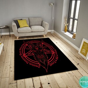 Pentagram Rug, Supernatural Devil's Trap Rug, Pentacle Symbol Rug ...