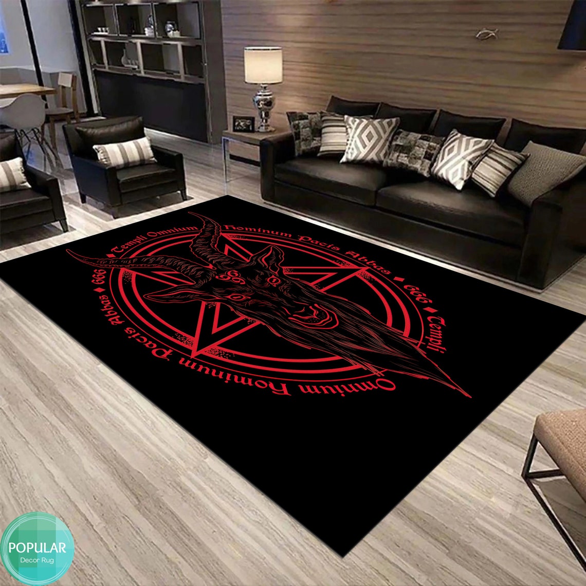 Pentagram Rug Supernatural Devil's Trap Rug Pentacle - Etsy